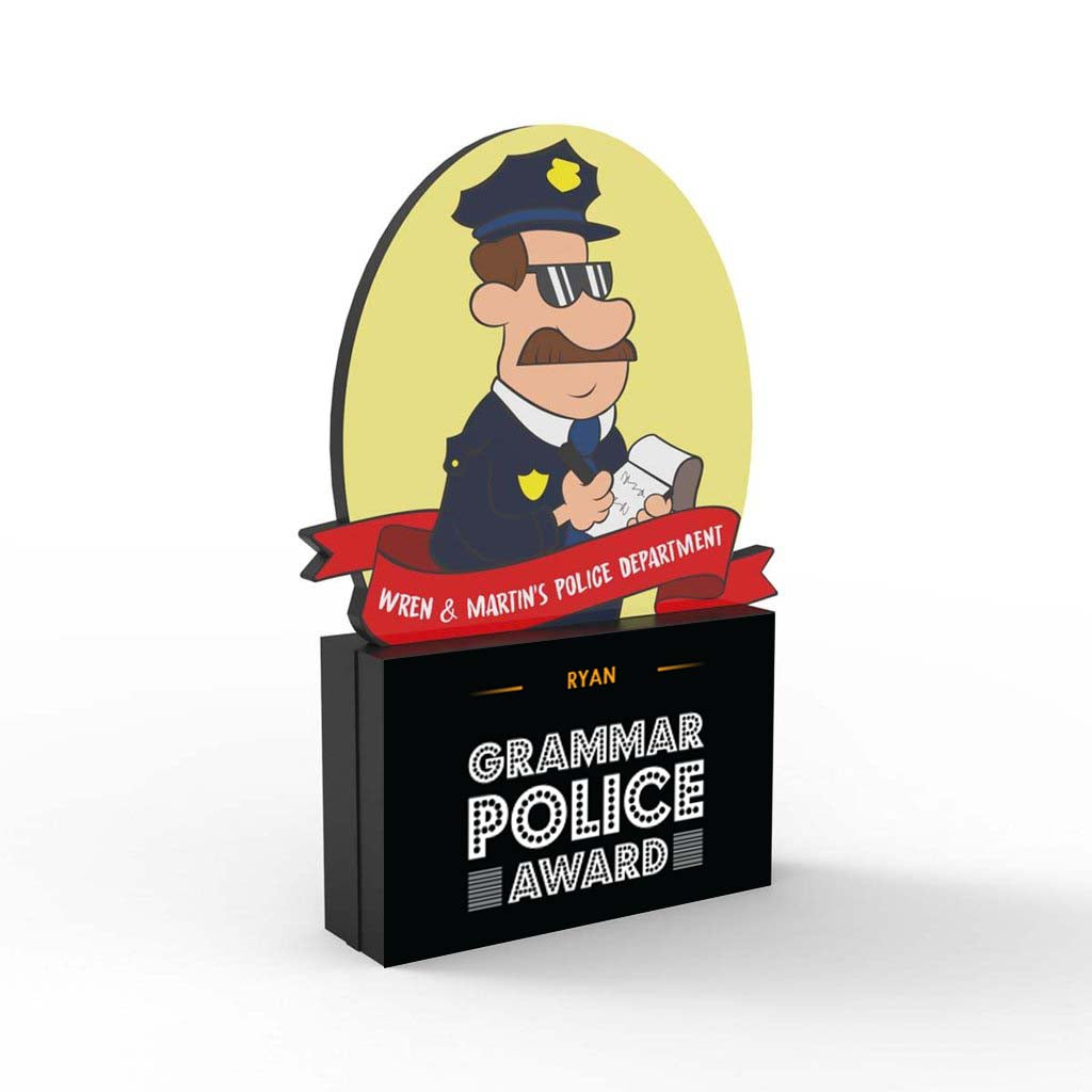 Grammar Police Award – Engrave - Awards and More