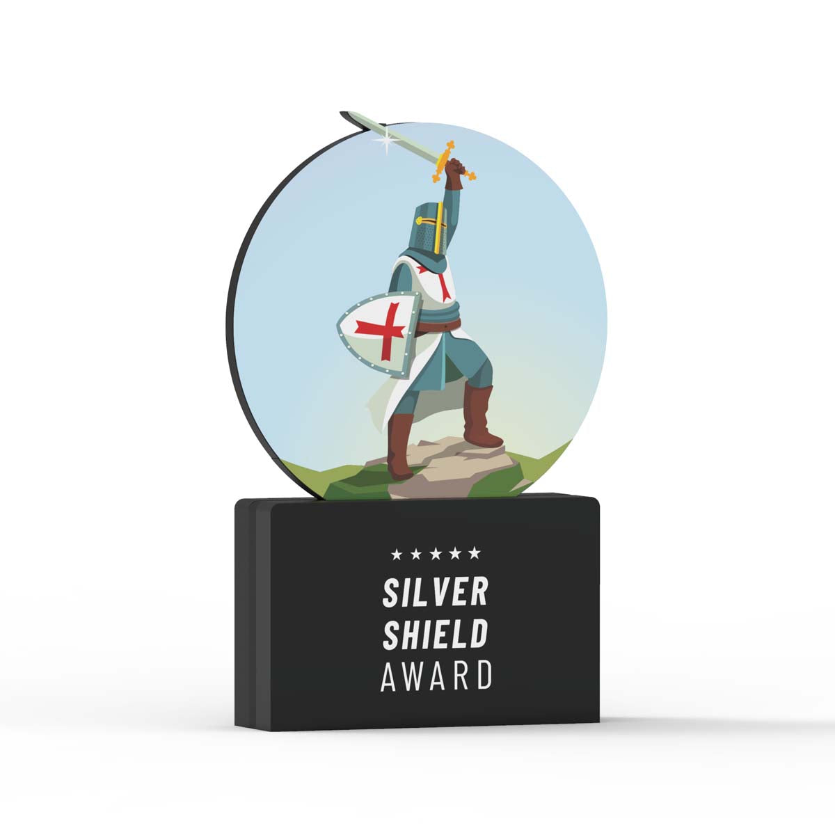 Silver Shield Award – Engrave - Awards and More